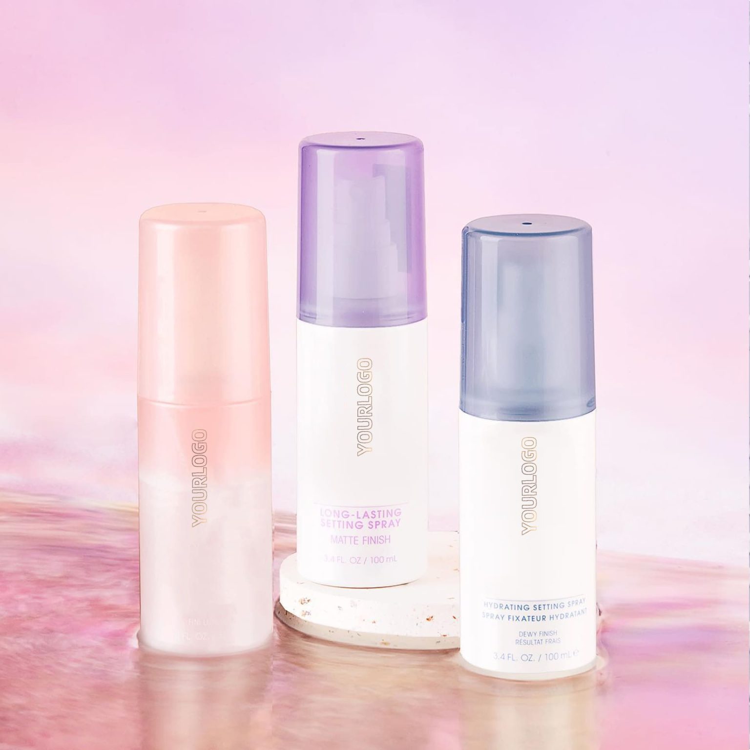 Spray de configuración personalizada – Fabricante de cosméticos Xiran